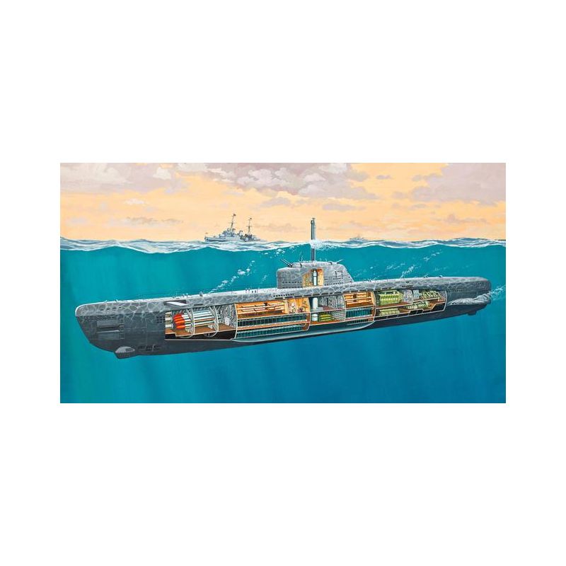 REVELL 05078 U-Boot Typ XXI with Interiors 1/144 - CMMODELLISMO