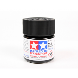 TAMIYA X1 GLOSS BLACK 81001 23ml - CMMODELLISMO
