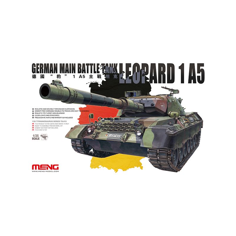 MENG MODEL TS015 German Main Battle Tank Leopard 1 A5 - CMMODELLISMO
