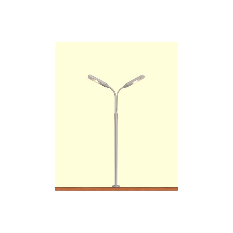 BRAWA 84016 LAMPIONE STRADALE DOPPIO LED - CMMODELLISMO