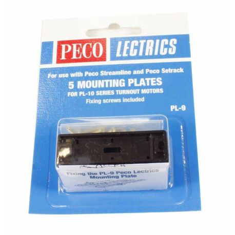 PECO PL9 5 BASETTE PER IL MONTAGGIO DEI MOTORI SOTTOPLANCIA - CMMODELLISMO
